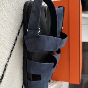 Hermes | Shoes | Hermes Suede Genius Sandal | Poshmark